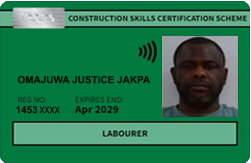 Omajuwa Justice Jakpa - Certified Tradesperson In CSCS Card, Grounds ...